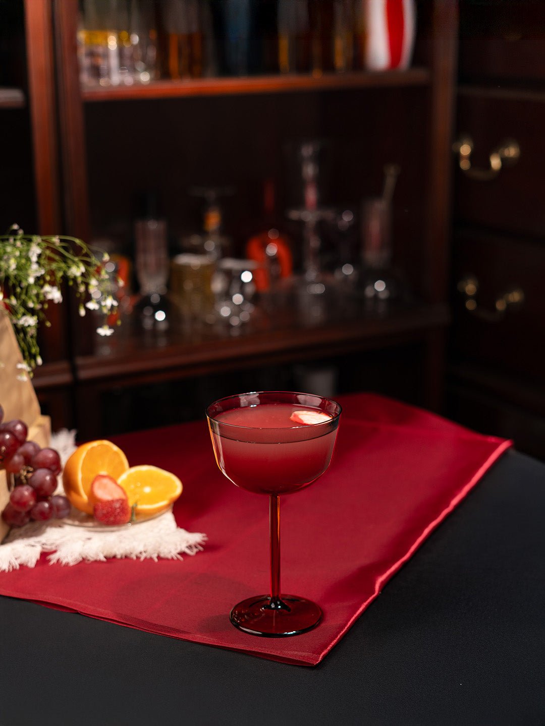 Solstice Ember Coupe Smokey Grey Cocktail Glass – Borotech