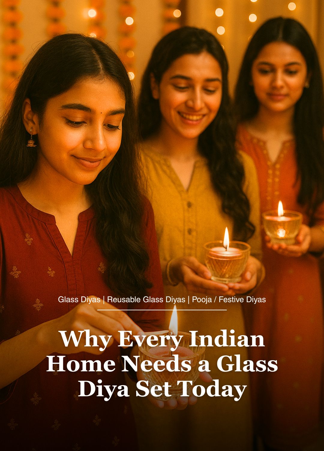 Why Every Indian Home Needs a Glass Diya Set Today – Borotech